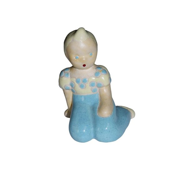 N/A | Art | Small Vintage Ceramic Little Girl With Short Hair Figurine ...